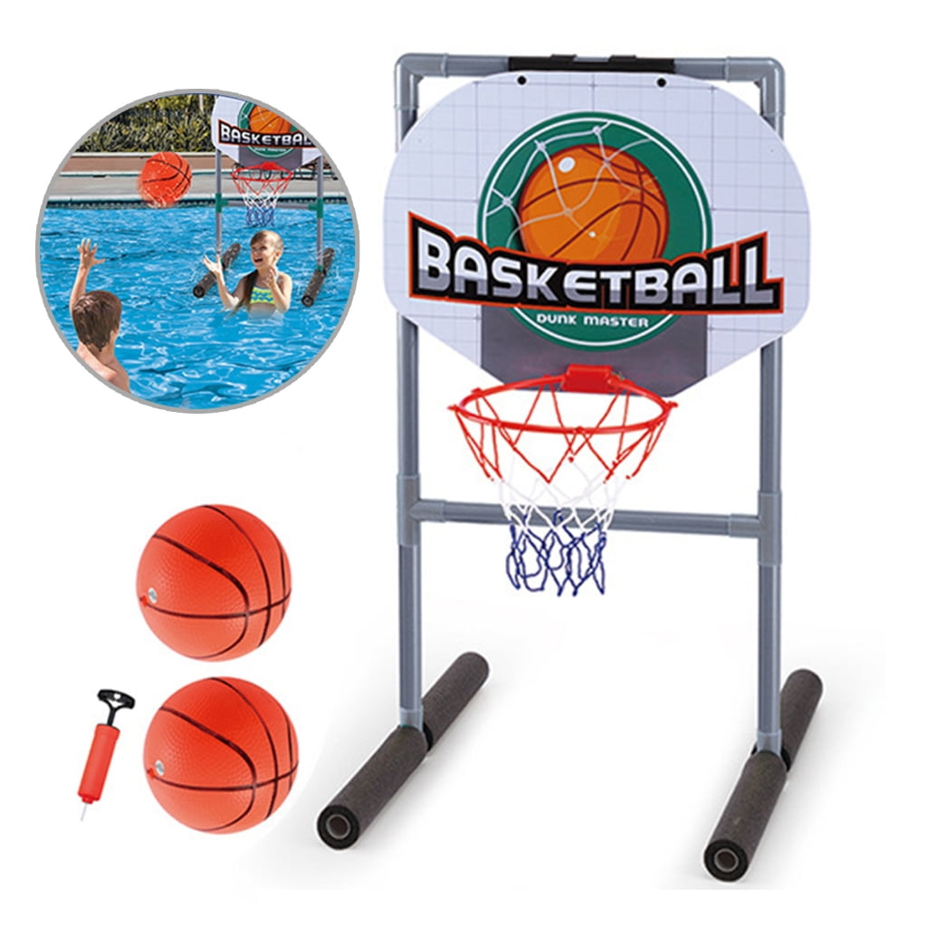 AOOOWER Pool Football Basketball Floating Hoop Targets Goal Poolsides ...
