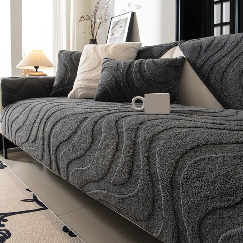AOOOWER Practical Sofa Cushion Cover Comfortable Slip Proof Backing ...