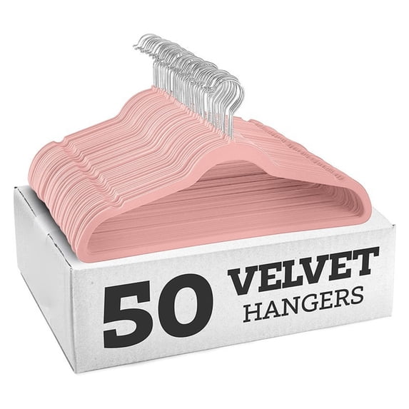 AOOOWER Premium Velvety Clothes Hangers Nonslip Surfaces Prevents ...