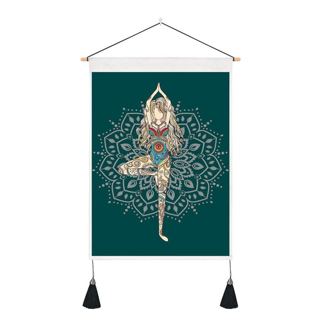 AOOOWER Printed Fabric Wall Hanging Tapestry For Studios Easy ...