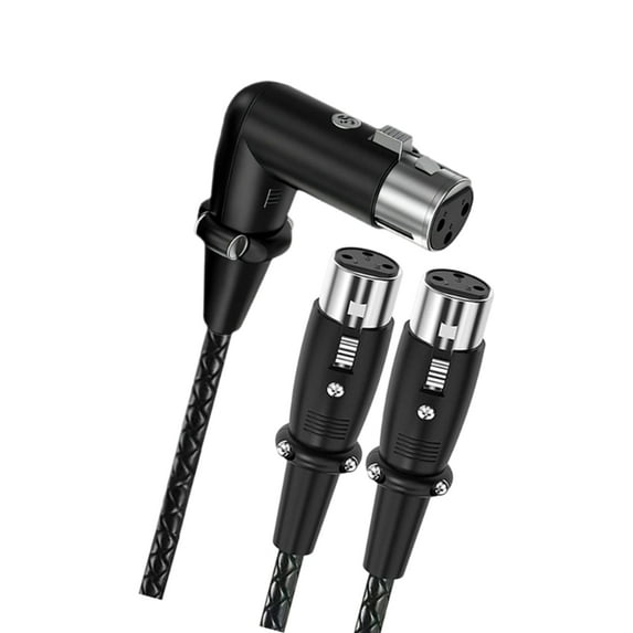 AOOOWER Professional 3Pin Splitter Cable 1 Female to 2 Female ...