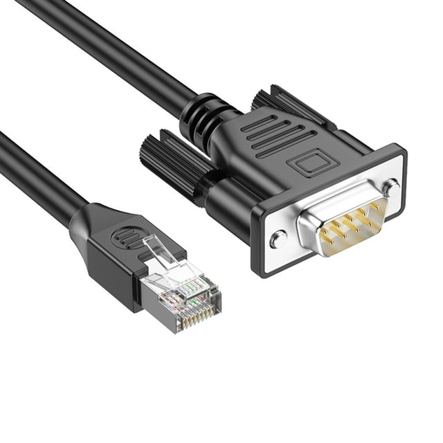 AOOOWER RJ45 to DB9 RS232 Debugging Cable Male to Female/Male Extension ...
