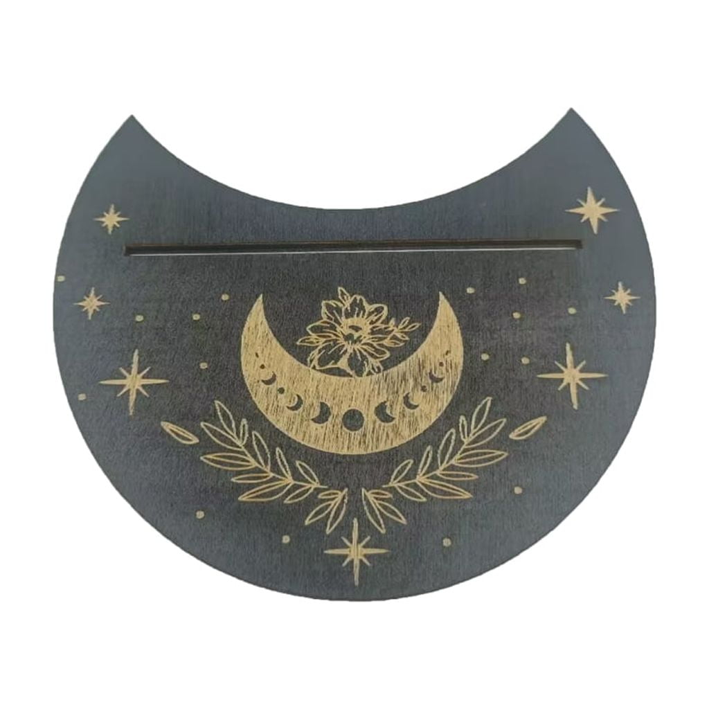 AOOOWER Rectangular Moon Shaped Tarot Base Bracket Wooden Tarot Card ...