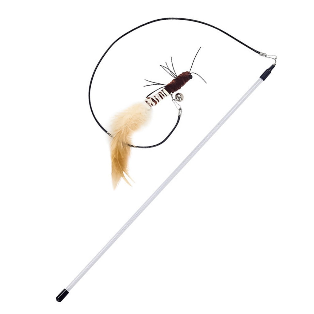 AOOOWER Regulable Cats Fishing Rod Funny Cats Toy Teaser Stick ...