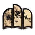 AOOOWER Retro Mini Folding Screen 3 Panel Divider Miniature Desktop ...