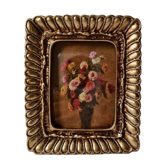 AOOOWER Retro Picture Frame Antique Ornate Photo Frame for Tabletop ...