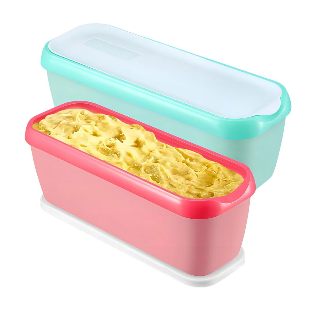 AOOOWER Reusable Ice Cream Container Yogurt Or Gelatos Tub Sorbets ...