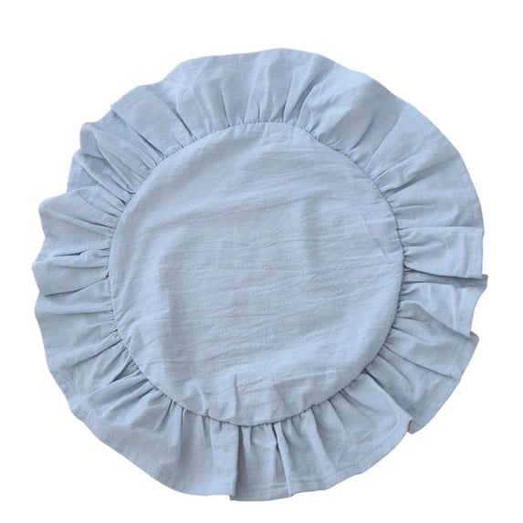 AOOOWER Round Ruffled Placemat Features Four Color with Handmade ...