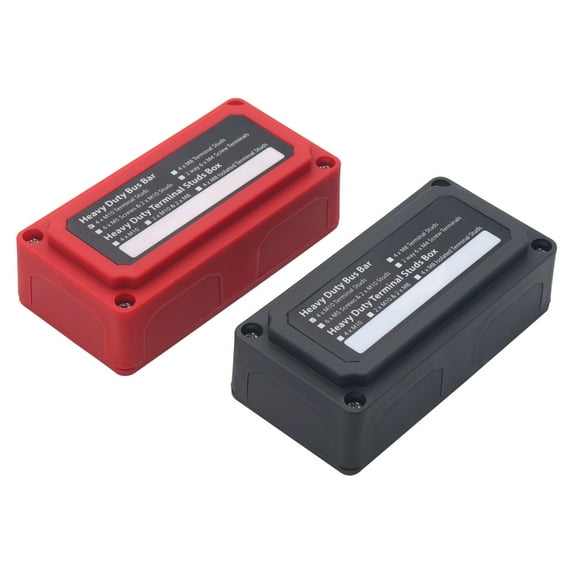 AOOOWER Secure Waterproof Battery Terminal Block M10Post Bus Bar Box ...