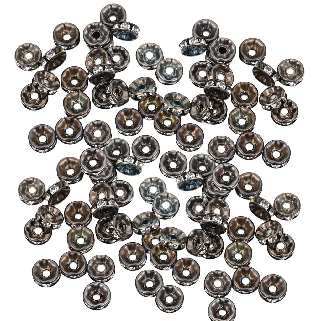 AOOOWER Set of 100 Jewelry Making Accessories Easy Threading Beads ...