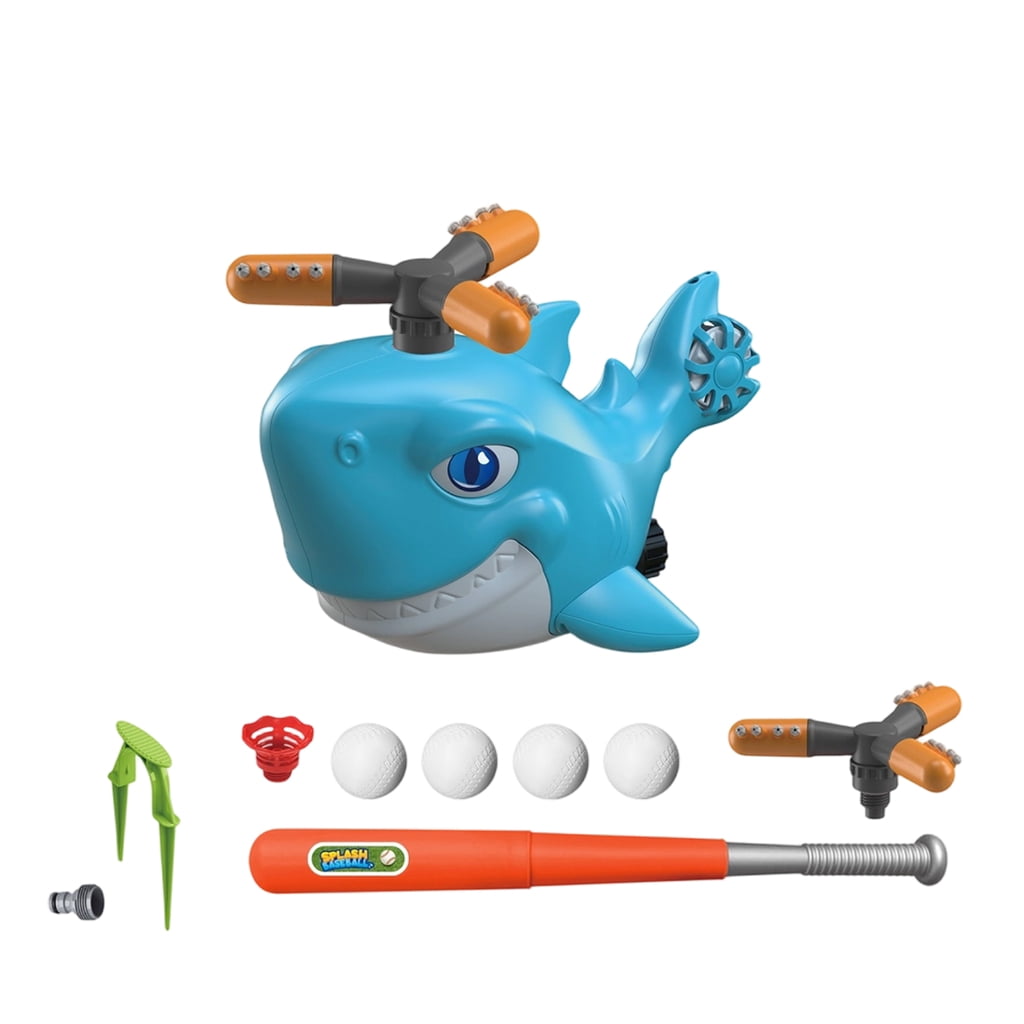 AOOOWER Shark Water Sprinkler For Kids Outdoor Fun Featuring cycle ...