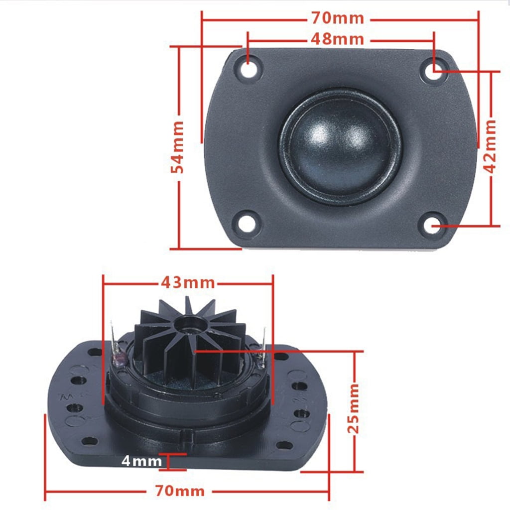 AOOOWER Silk Dome Tweeter 1200-20000Hz 20W 4-6-8Ω Optional for ...