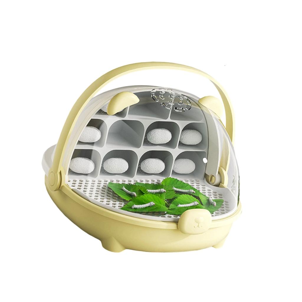 AOOOWER Silkworm Breeding Container Clear Habitat Cage With Detachable ...