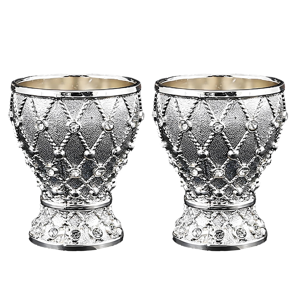 AOOOWER Sophisticated Handcrafted Alloy Beverage Goblet With Ergonomic ...