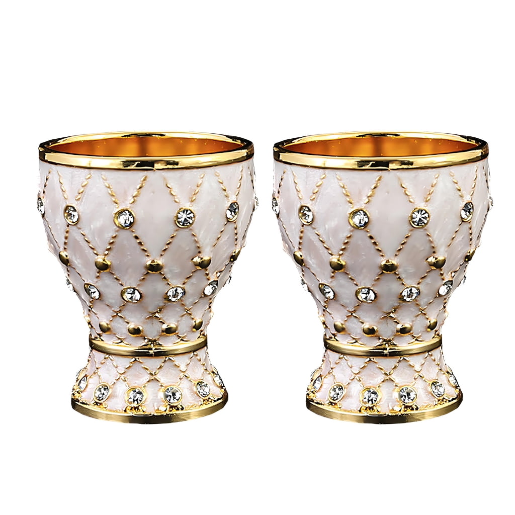 AOOOWER Sophisticated Handcrafted Alloy Beverage Goblet With Ergonomic ...