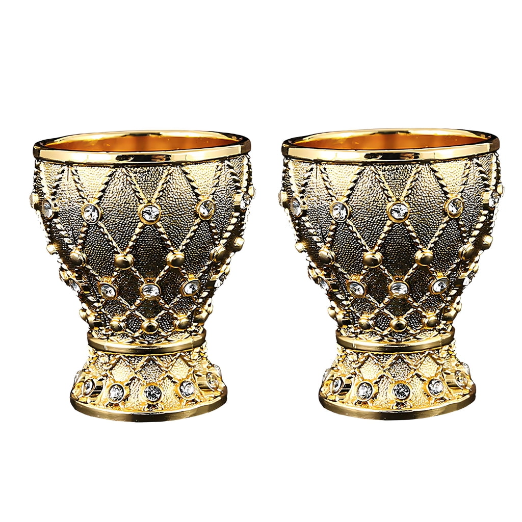 AOOOWER Sophisticated Handcrafted Alloy Beverage Goblet With Ergonomic ...