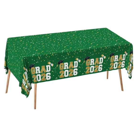 AOOOWER Spacious Graduation Party Table Cover Large Linen Fabric ...