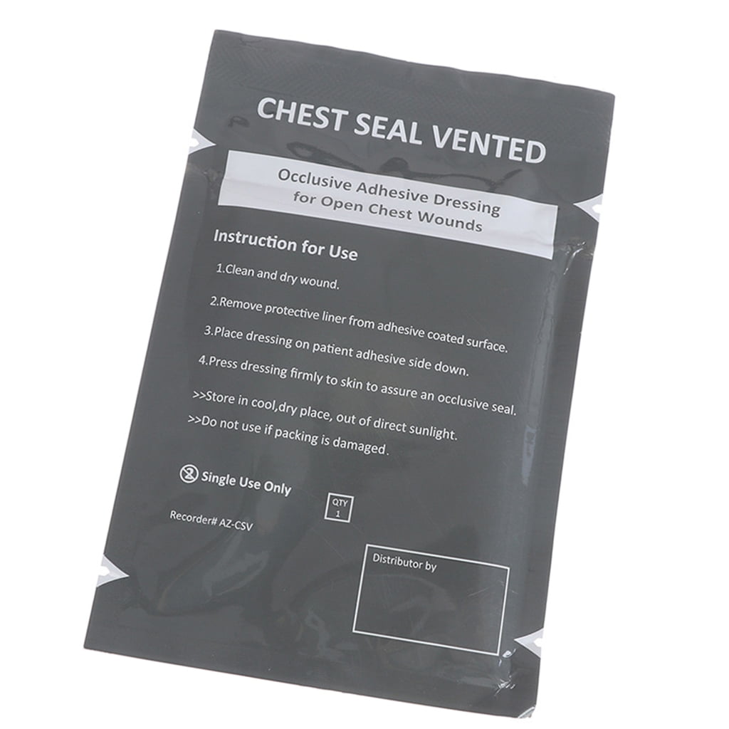 AOOOWER Square Medically Chest Seal Vented Dressing Bandages Chest Seal ...