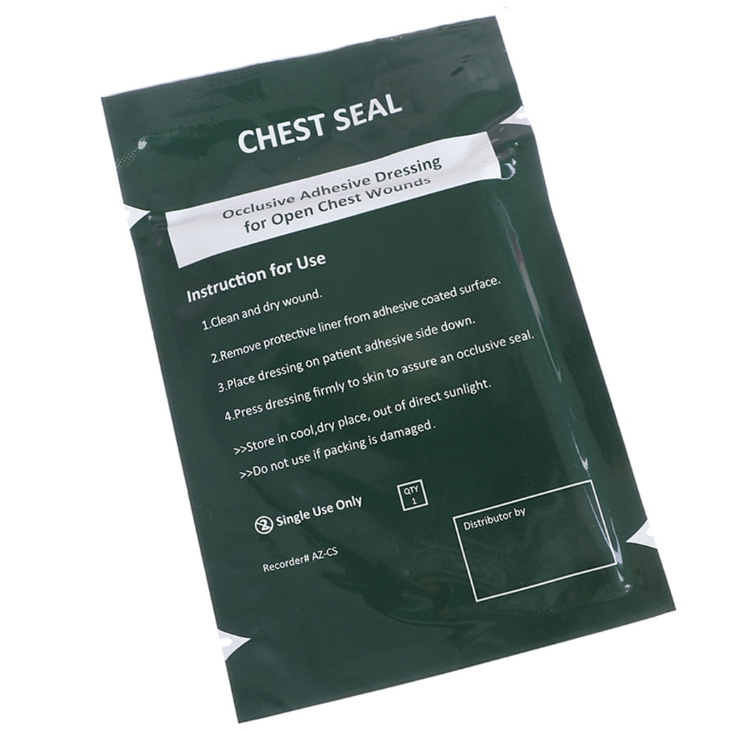 AOOOWER Square Medically Chest Seal Vented Dressing Bandages Chest Seal ...