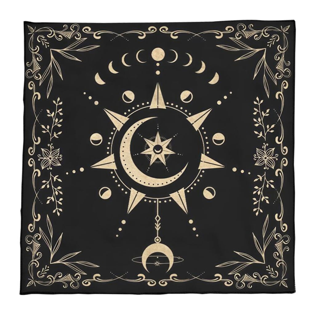 AOOOWER Square Shape Pendulum Divinations Mat Altar Tablecloth Board ...