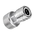 AOOOWER Stainless Steel Water Hose Connector Garden Hose Adapter ...
