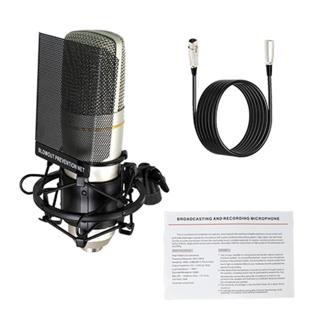 AOOOWER Studio Recording Microphone Home Studio Condenser Mics for ...