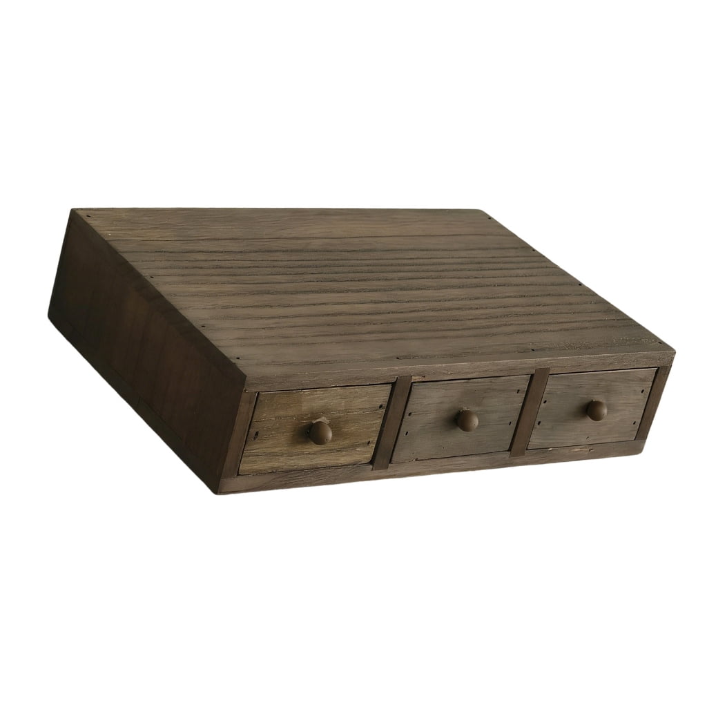 AOOOWER Sturdy Wood Desktop Holder Storage Box Perfect For Documents ...