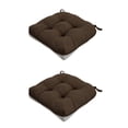 AOOOWER Thick Cotton Linen Chair Cushion With Nonslip Bottom For Dining ...