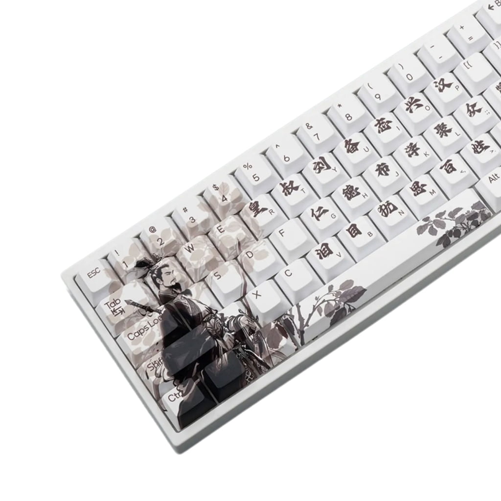 AOOOWER Thick PBT 75 Key Keycap Set Chinese Three Kingdoms Culture ...
