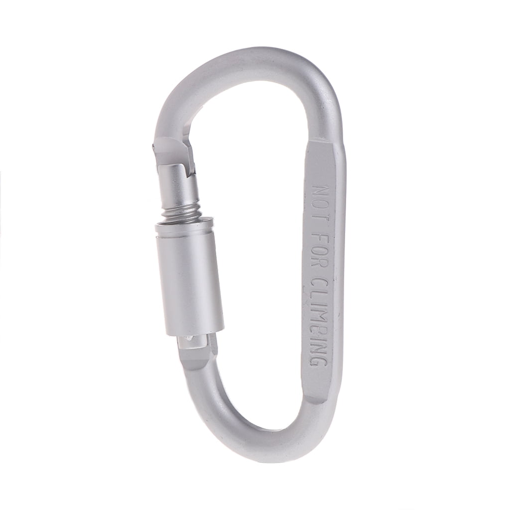 AOOOWER Twist Locking Climbing Carabiner Clip Twist Lock D Shape ...