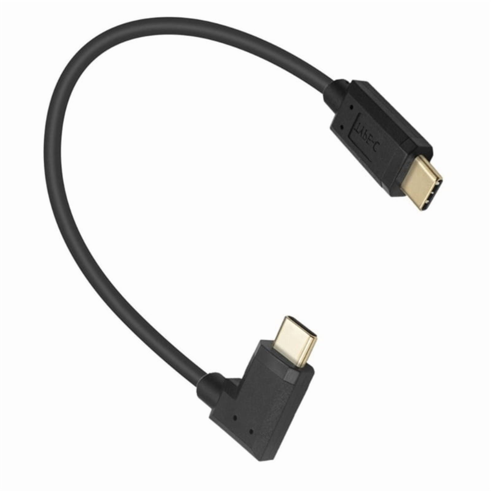 AOOOWER Type C Male to Male Right Angle Charger Cord 10Gbps Data ...