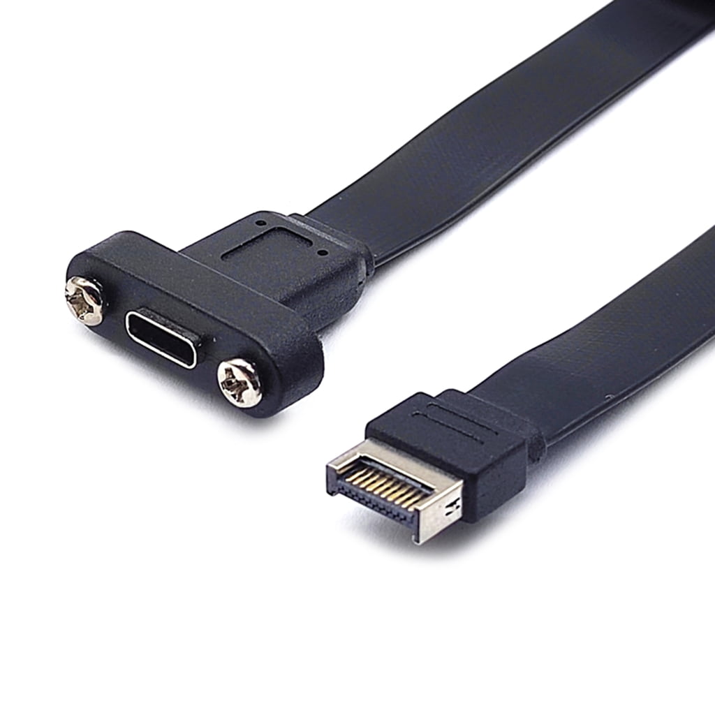 AOOOWER USB 3.1 TypeE to C Front Panel Cable 10Gbps Internal Adapter ...