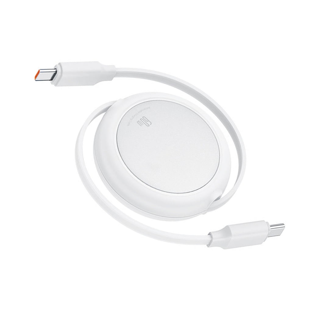 AOOOWER USB C Retractable Charging Cable, Type C to Type C Fast Charge ...