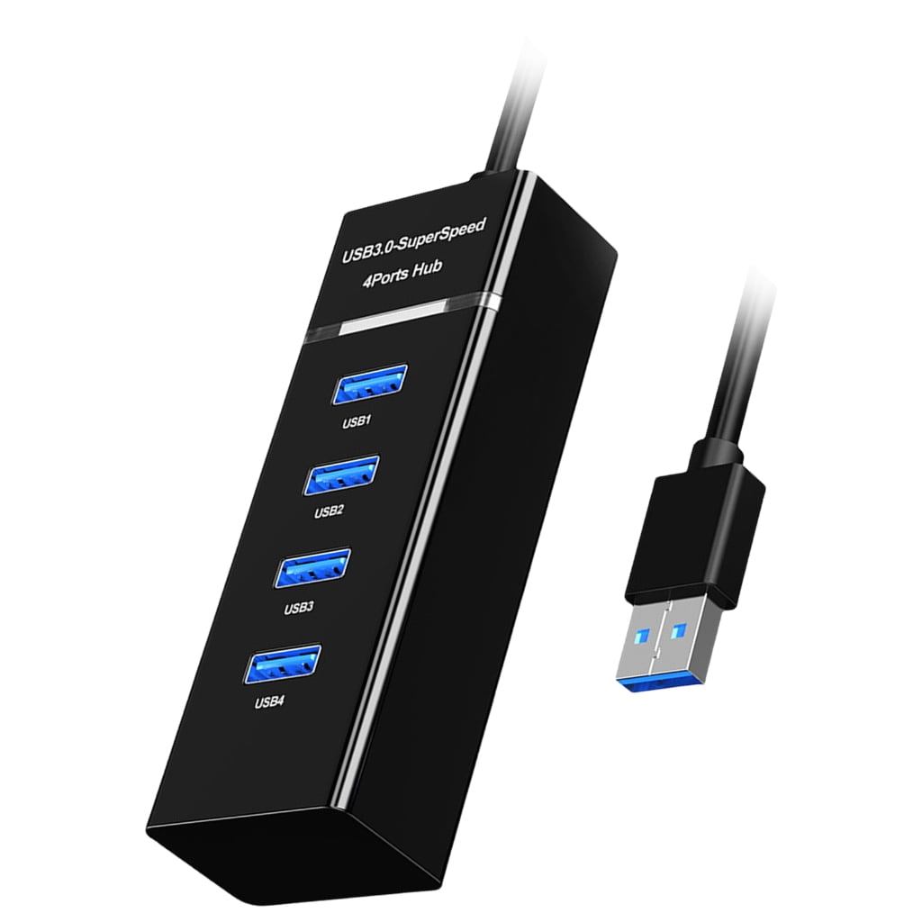 AOOOWER USB Hub 4 Port USB Adapter High Speed Plugs & Play Hub Data Hub ...