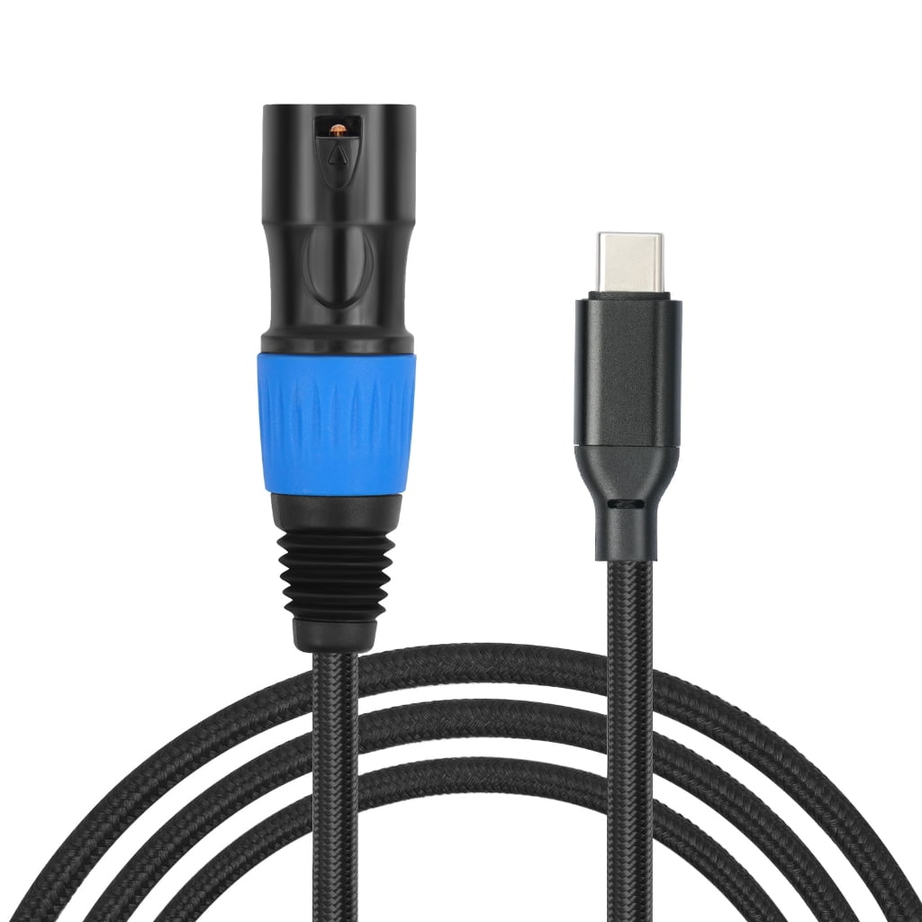 AOOOWER USB Type C Male to 3Pin XLRs Male Microphones Cable, Balanced ...