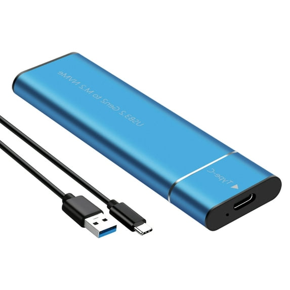 AOOOWER USB to M.2 NVME Solid Drive Case, Aluminum Box USB3.2 10Gbps ...