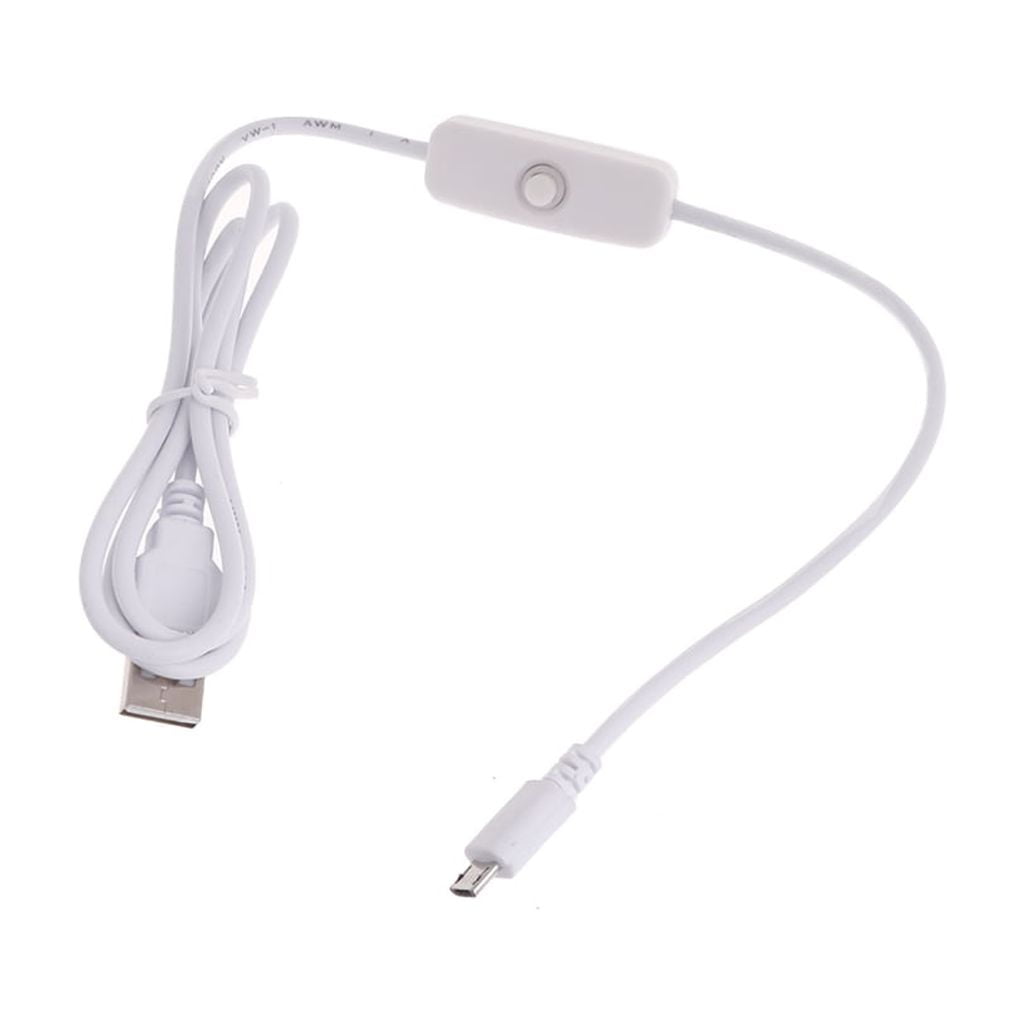 AOOOWER USB to Micro USB Power Cable withSwitch forRaspberryPi 3/2/B/B ...