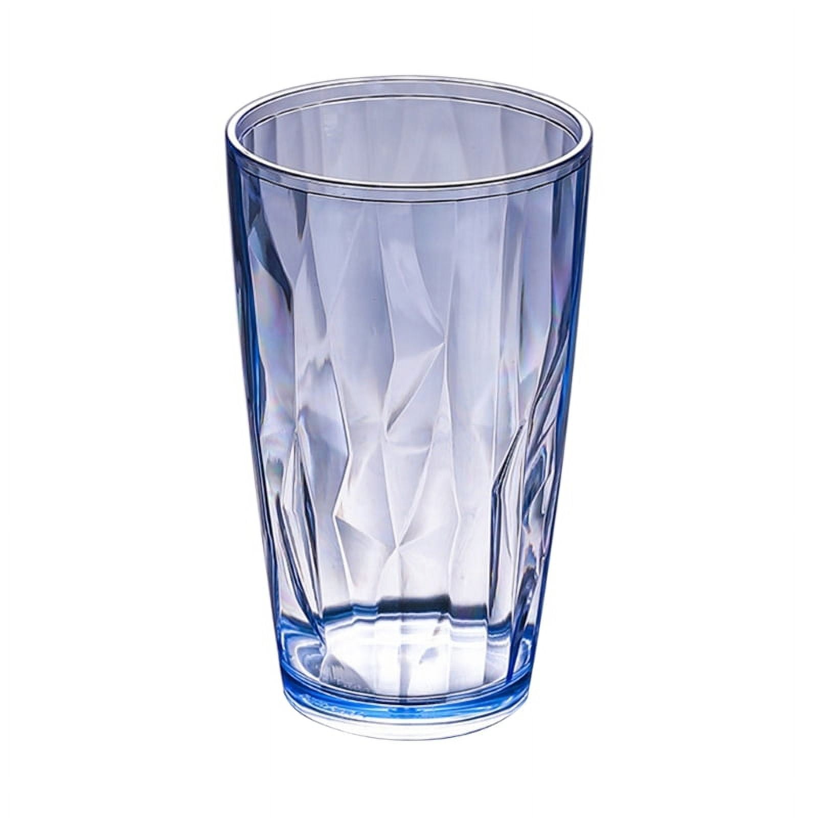 AOOOWER Unbreakable Drinking Glasses 490ml Acrylic Shatterproof Water ...