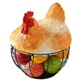 AOOOWER Unique Chicken Themed Holder Basket Kitchen Storage Container ...