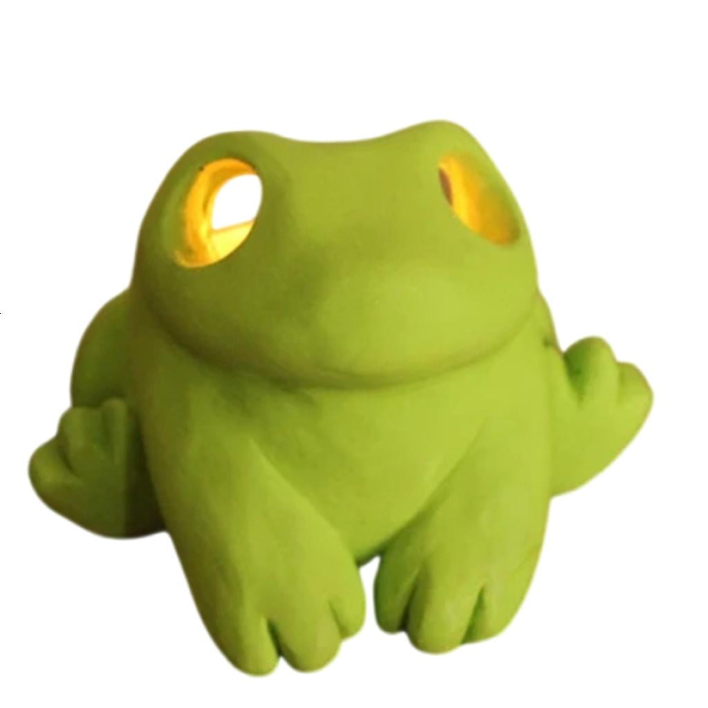 AOOOWER Unique Frogs Shape Holder Resins Animal Figurine Tealight Stand ...