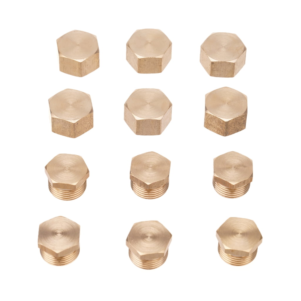 AOOOWER Upgraded Threaded Pipe Stoppers Blanking Plug Threaded Pipe ...