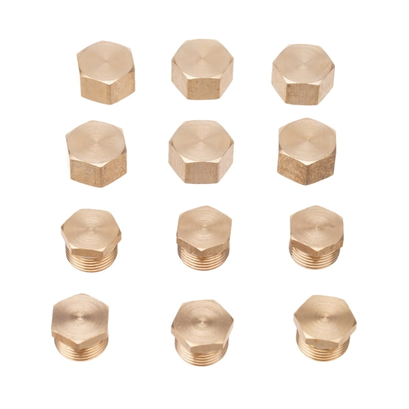 AOOOWER Upgraded Threaded Pipe Stoppers Blanking Plug Threaded Pipe ...