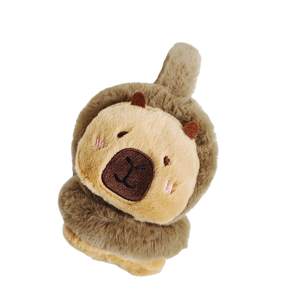 AOOOWER Versatile Plush Ear Muffs with Adjustable Fit Stylish Capybara ...