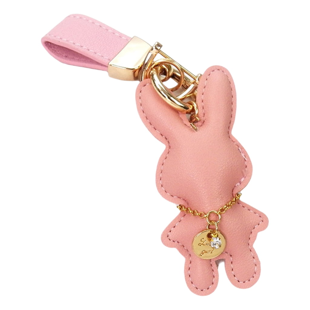 AOOOWER Versatile Rabbit Leather Keychain Adornment uits Various Styles ...