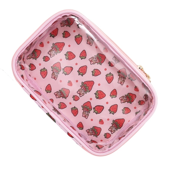AOOOWER Waterproof PVC Makeup Bag With Decorative bows Storage Pouch ...