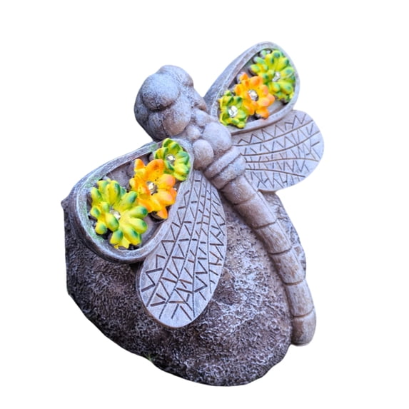 AOOOWER Weatherproof Resin Butterfly Solar Light Garden Sculpture ...
