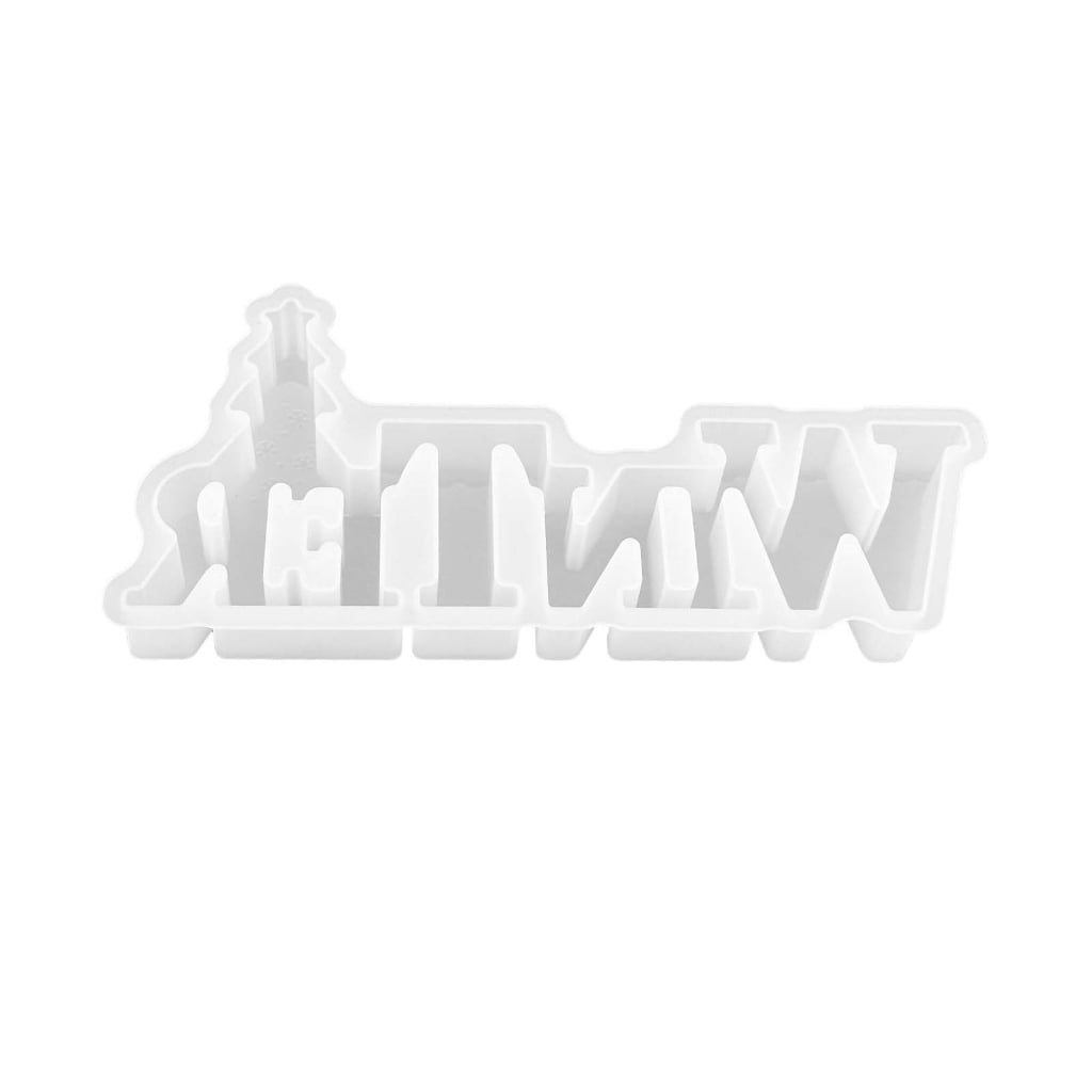 AOOOWER Winter Lettering Deer Silicone Candle Molds For Homemade Candle ...