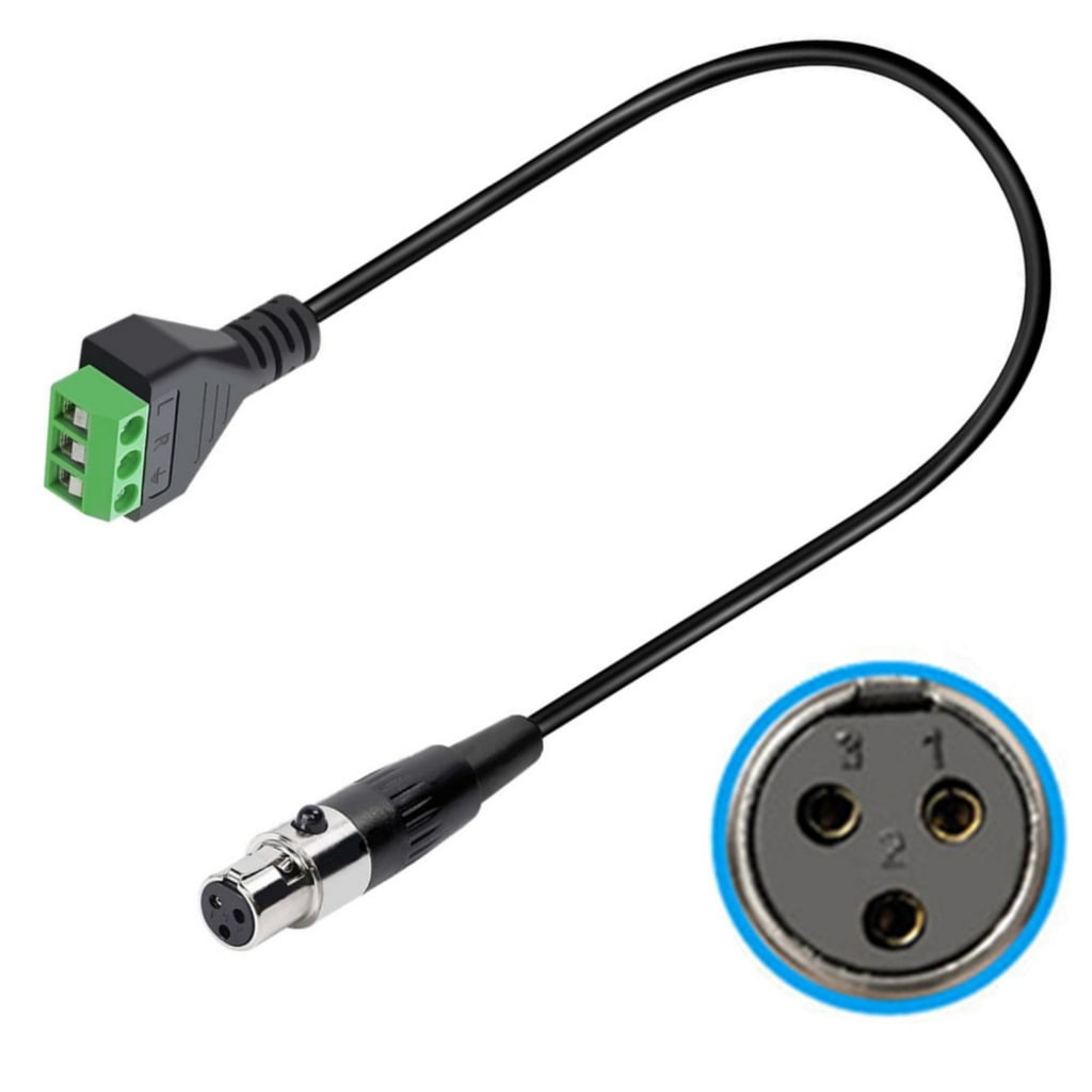 AOOOWER XLRs Female Male Connectors to 3Pin Terminals Adapter Cable for ...