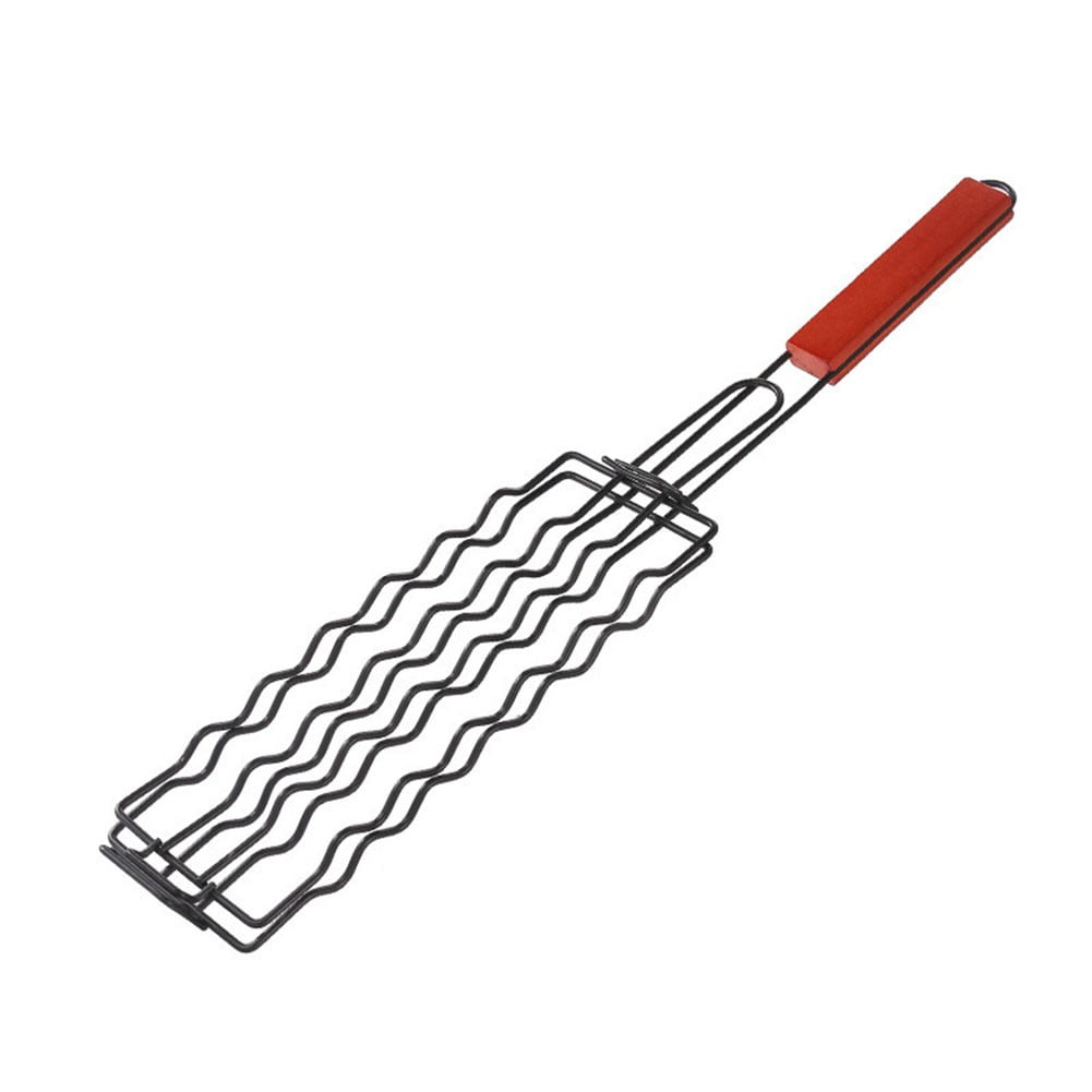 AOQIANLAN 1pcs Stainless Steel Non-stick Hot Dog Grill Clip Ham Sausage ...