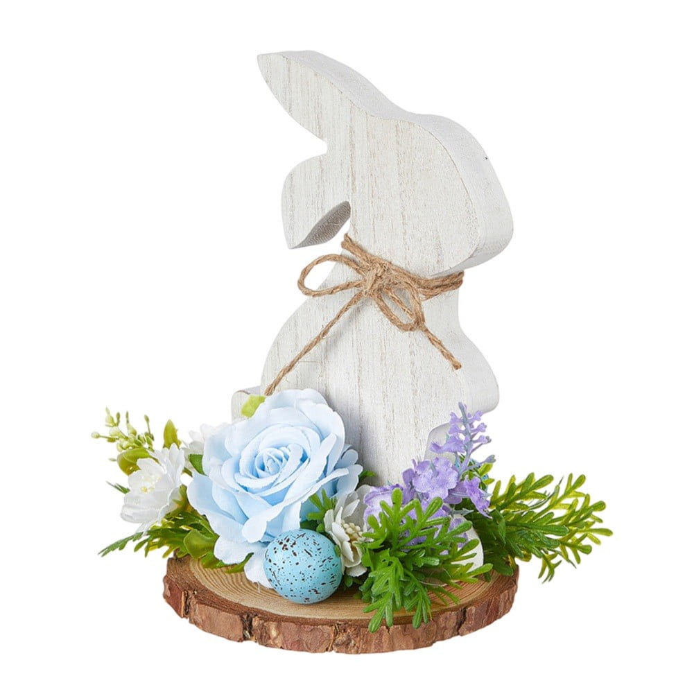 AOQIANLAN Charming Wooden Easter Bunny Decor: Perfect for Home ...